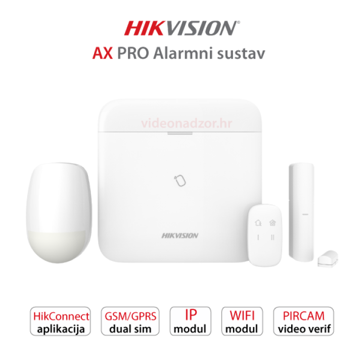 HIKVISON DS-PWA96-KİT-WE 868 MHz KABLOSUZ ALARM SETİ (PANEL, PIR ...