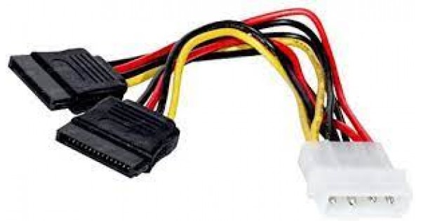 Çift Sata Power HDD 4 Pin Güç Kablosu